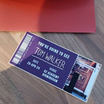 Personalised Theatre Ticket Gift Theatre Ticket West End Ticket Musical ...