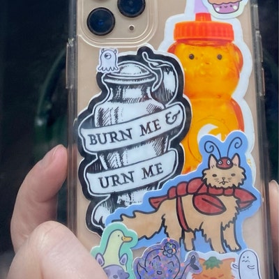 Holographic Ghost Sitting on a Billboard Sticker Inspired by Lyrics ...