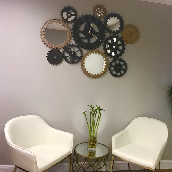 Wooden Gears, Large Five Wood Gear Set 8 12 Steampunk, Industiral, Wood ...