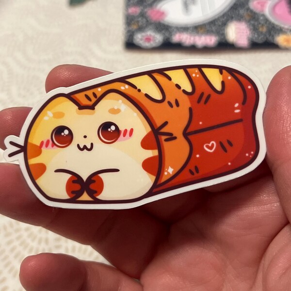 Cat Loaf Kawaii Stickers, Cute Stickers, Cat Stickers, Laptop Stickers ...