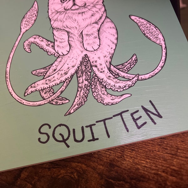 Sabertooth Squirrel Parchment Print | Sabertooth Tiger + Squirrel ...