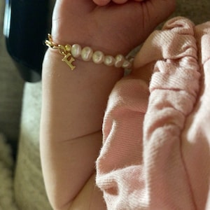 Pearl Baby Bracelet-freshwater Pearls-gold Filled-sterling Silver ...