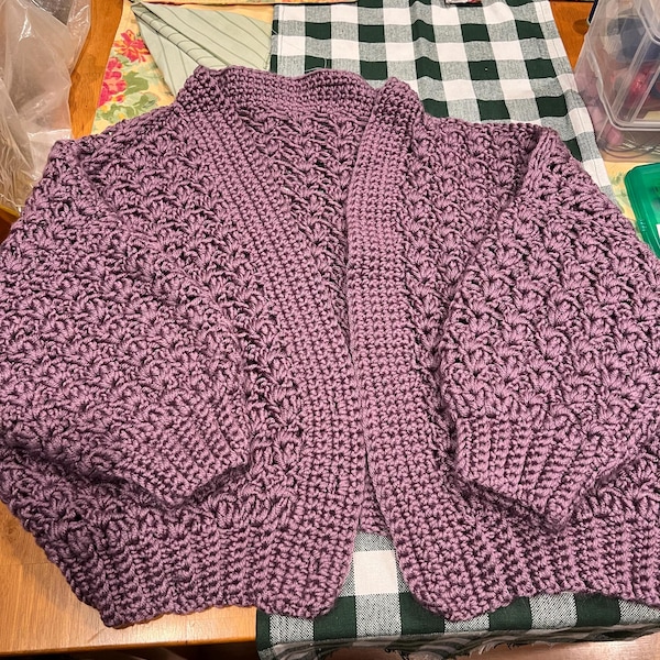 Crochet Pattern-addison Crochet Cardigan Pattern Pdf-women Crochet ...