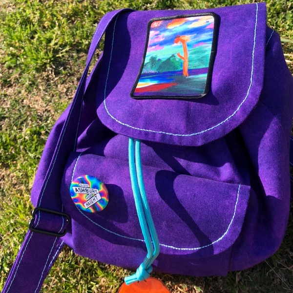 Colorful Aquatic Print Fabric Backpack-mini Backpack-small Backpack ...