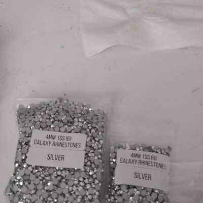 1,500ct Hot Pink Clear Transparent Resin Rhinestones Non Hotfix ...