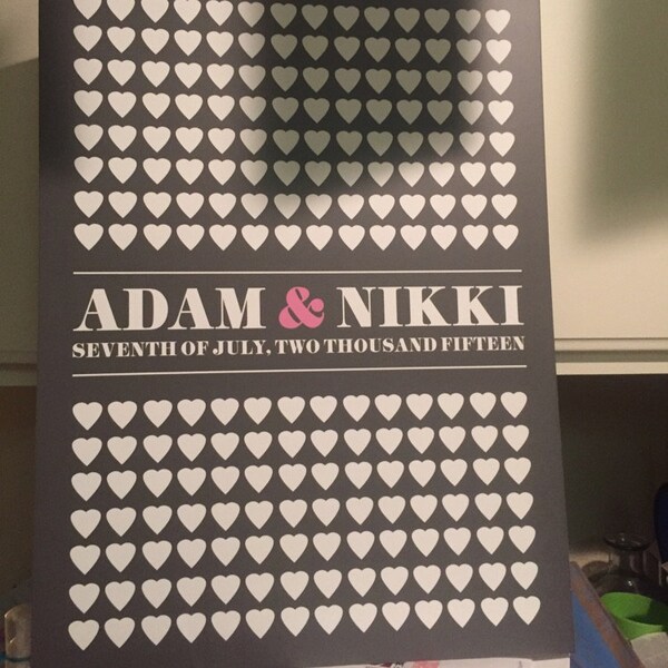 Wedding Balloon Guest Book Sign in Table Instructions Print - "sign ...