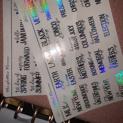 Game Night FOILED Scripts Functional Planner Stickers - Etsy