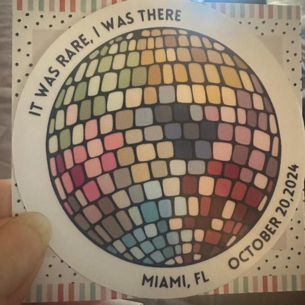 Custom Eras Disco Sticker| Tour Merch| Tour Sticker|waterproof Sticker ...