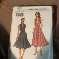 Misses' Fit-and-flare, Empire-waist Dresses Butterick Sewing Pattern ...