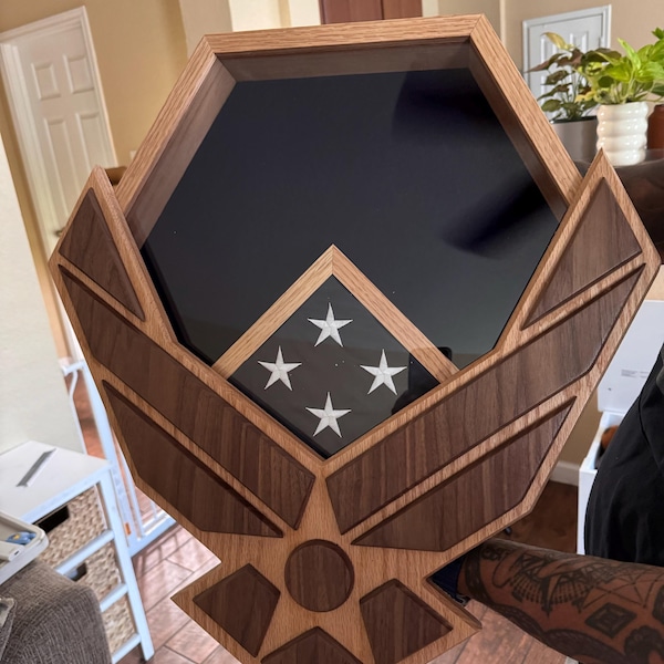 Air Force Shadow Box Military Retirement - Etsy
