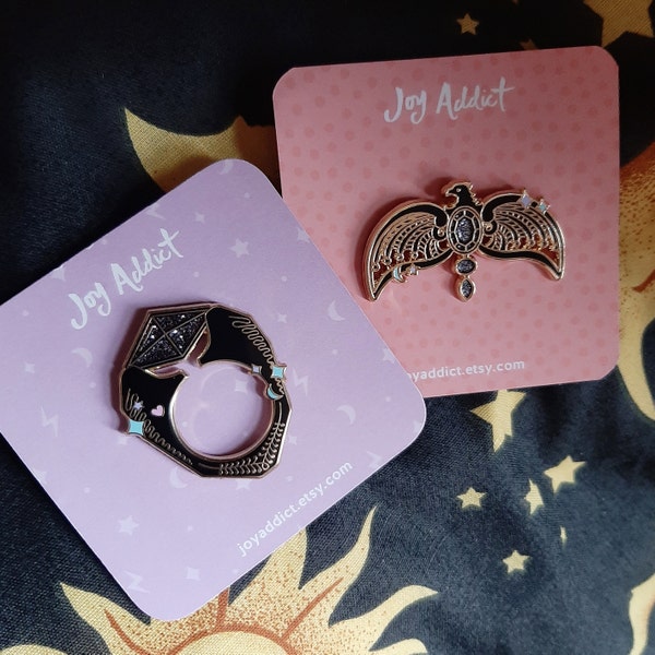 The Ring Enamel Pin - Magic Enamel Pin - Wizard Pin - Book Lover Pin ...