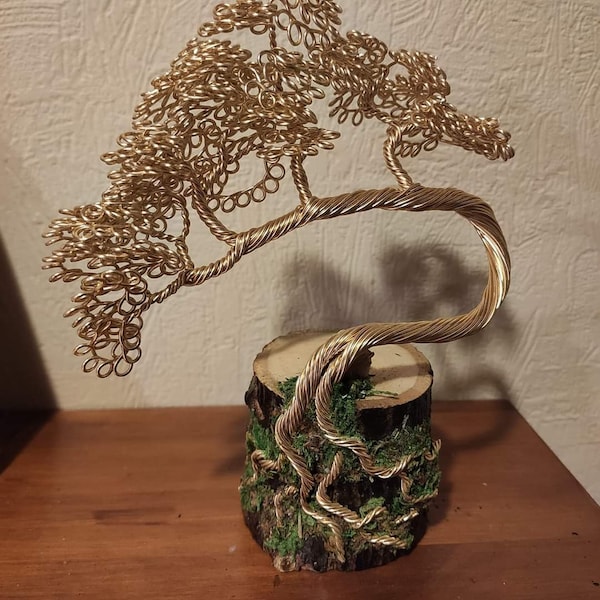 Tree of Life, Epoxy Resin Lake 30cm, Wire Bonsai Feng Shui Decor, Gift ...