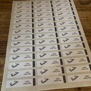 Eco Friendly Card Clasp Stickers / Low Tack Card Catch Labels ...