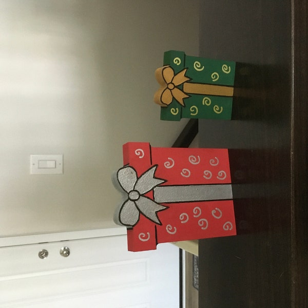 Present Wood Cutouts- Christmas Present Craft- Unfinished DIY Christmas ...