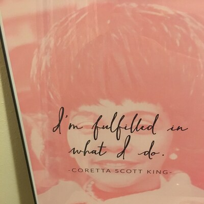 Coretta Scott King Black History Month Womanist Art Print Poster ...