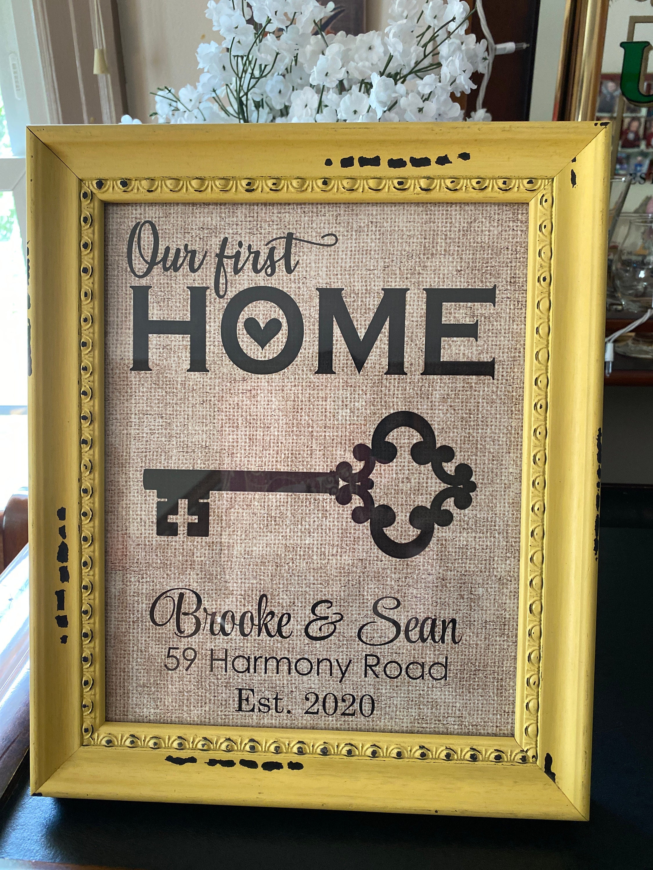 Our First Home Personalized Printable Sign Housewarming | Etsy