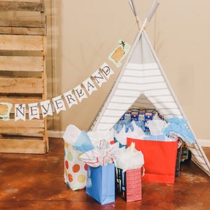 Peter Pan Banner, Neverland Banner, Peter Pan Birthday, Peter Pan Baby ...