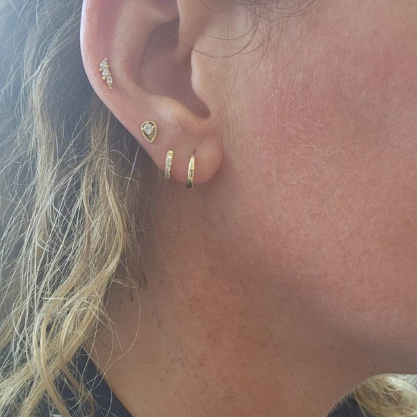 Everyday Hoop Earring Stack Set • Gift for Her • Bridesmaid Gift ...