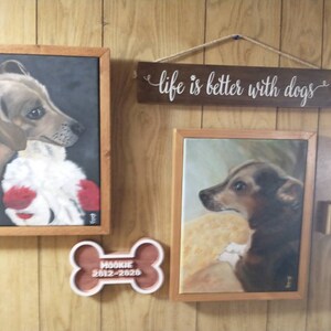 Personalized Dog Sign, Life is Better With Dogs Sign, Personalized Dog ...