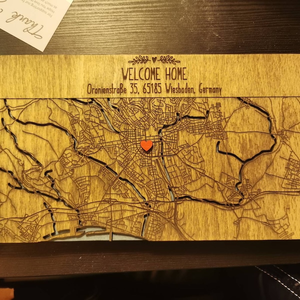 Personalised Map Location Key Holder for Wall, Custom Magnetic Key ...