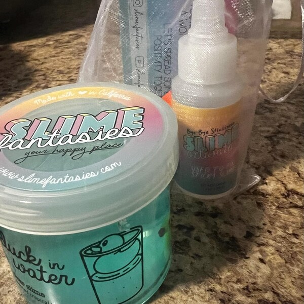 5oz Slime Container, Extra Slime Container, Slime Jar, Plastic ...