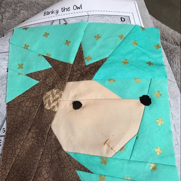 Forest Friends Paper Pieced Quilt / Table Runner Pattern in PDF, Quilt ...