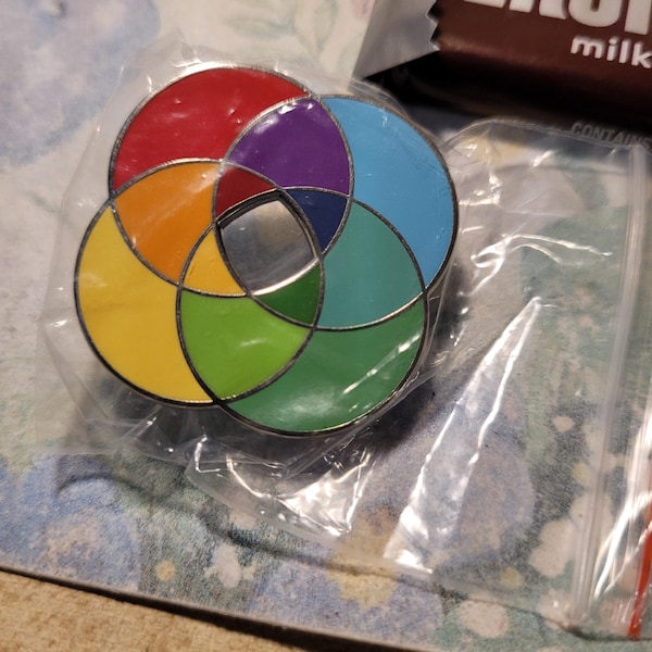 Plural Pride Rings Enamel Pin - Gold - Etsy