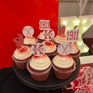 AKA Inspired Cupcake/treat Toppers Celebration Decoration - Etsy