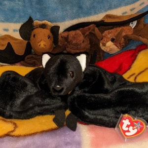 TY Beanie Baby fraidy the Black and Orange Halloween Cat 6 - Etsy