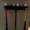 Baseball Bat Rack 11 Bats 6 Balls Wall Holder Display Wood Awards ...