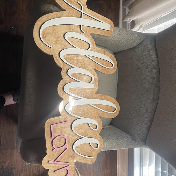 Name Cutouts for Nursery, Wooden Letters, Name Sign, Nursery Letters ...