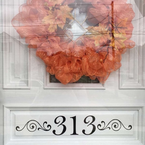 Home Address, Front Door, Front Door Decal, Home Address Decal, Address ...