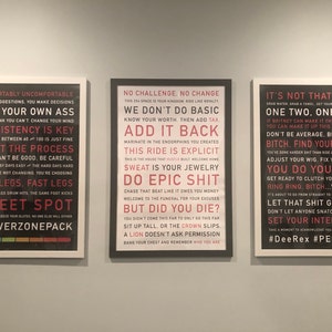 Custom Order for Motivational Poster Fitspiration Quotes 4 | Etsy