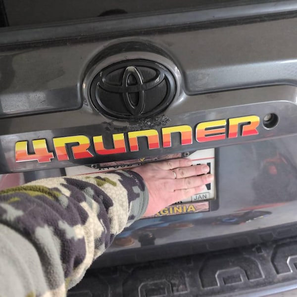 Fits 2010-2024 Toyota 4runner Rear Emblem 3M Vinyl Decal Overlay - Etsy