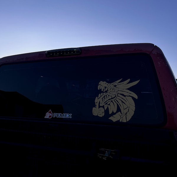 Aztec QUETZALCOATL Vinyl Decal/sticker, KUKULKAN , Mexico, for Laptop ...