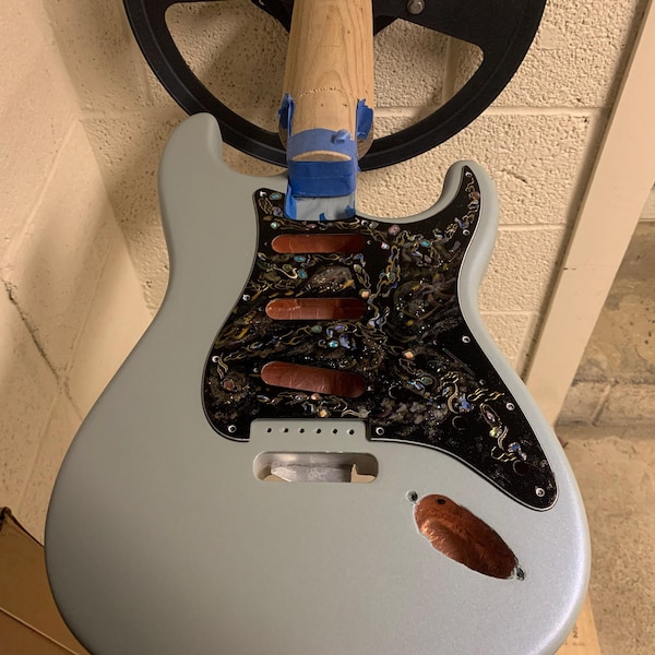 Fender Stratocaster Black, Purples Gold & Chrome Colors One of a Kind ...