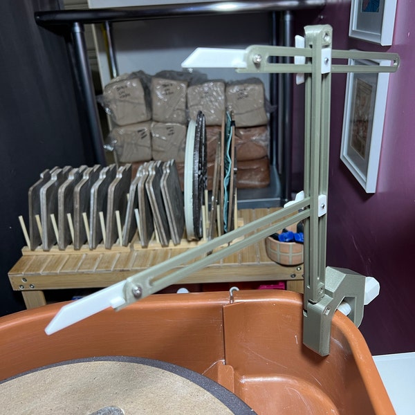 Height Throwing Gauge (clamp On) With Rubber Pointers for Pottery Wheel ...