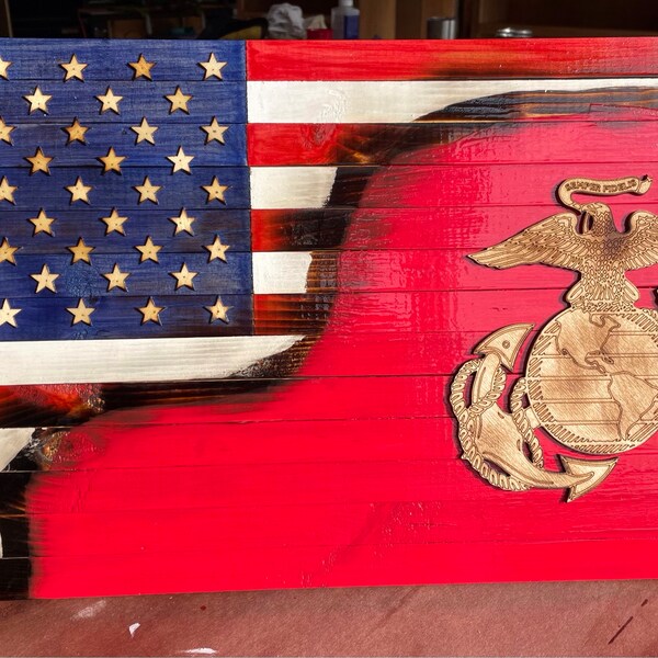 US Marine Corps EGA - USMC Logo - Various Sizes - Laser Cut Birch - Diy ...