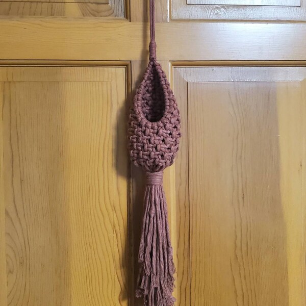 DIY Macrame Mini Plant Hanger Pattern, PDF Instructions, Learn to ...