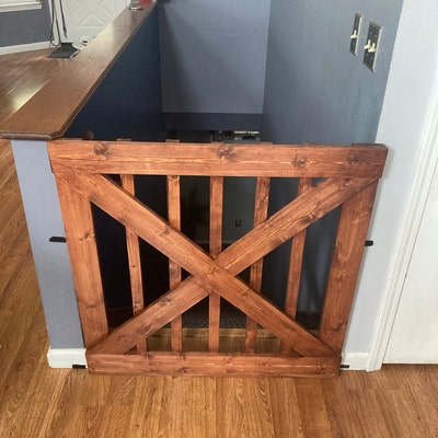 Wooden Baby Gate. Customizable Size for Every Entryway. Outdoor/indoor ...