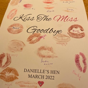Hen Party Guest Book Hen Memory Book Hen Do Gift Bridal - Etsy UK