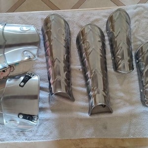 Medieval Pouldron Gorget Bracers Armor, Larp Armor, Cosplay Armor, Sca ...