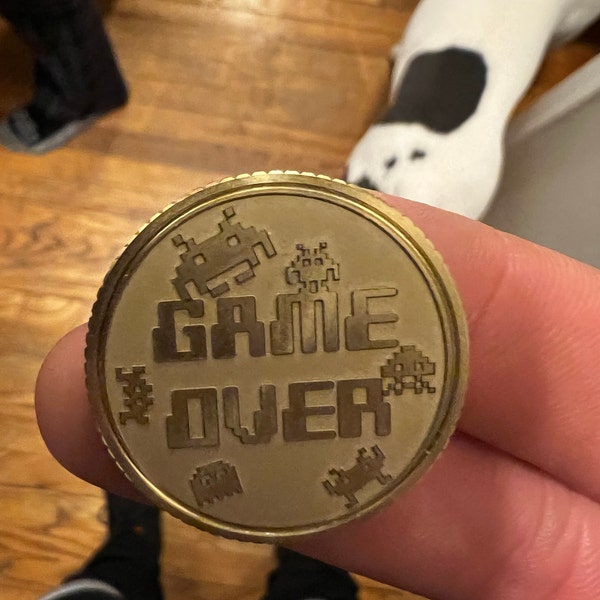 Game Over Coin - Etsy