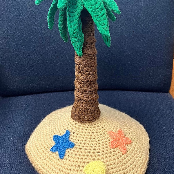 Palm Tree Crochet Pattern Crochet Sea Island Sea Stars Applique Crochet ...