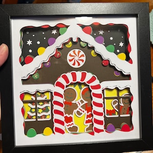 3D GINGERBREAD Svg Gingerbread House Svg 3D CHRISTMAS Svg CHRISTMAS ...