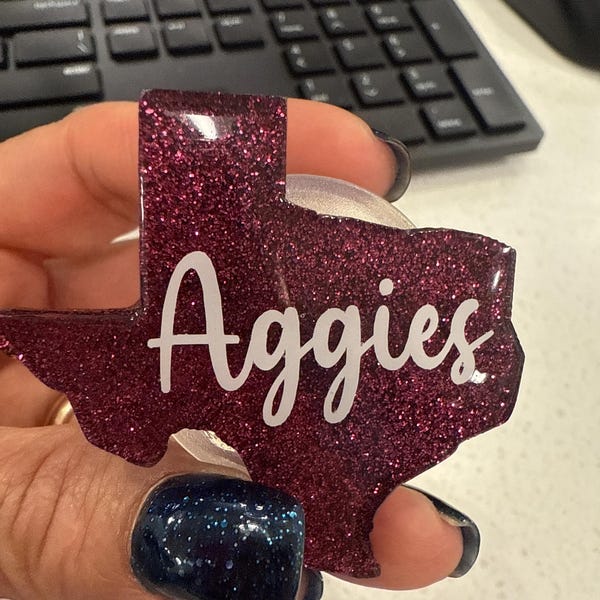 Texas A&M, Texas Aggies, Gig 'em, Aggies Id Badge, Nurse, Receptionist ...