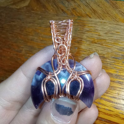 Molly Moon Pendant Tutorial. Wire Wrap Pdf Tutorial Download. - Etsy