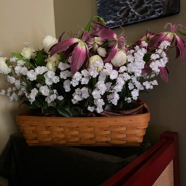 14 Gray Roses Buds, Long Stems, Bush Bouquet, Artificial Roses, Silk ...