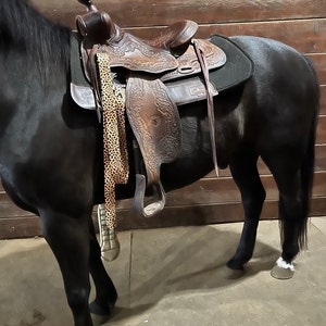 Cheetah Polo Wraps Horse Polo Wraps Black Polo Wraps Set of - Etsy