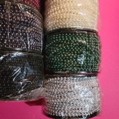 4mm Gold or Silver Bead Rolls 40 Yard Roll Vintage 90s - Etsy